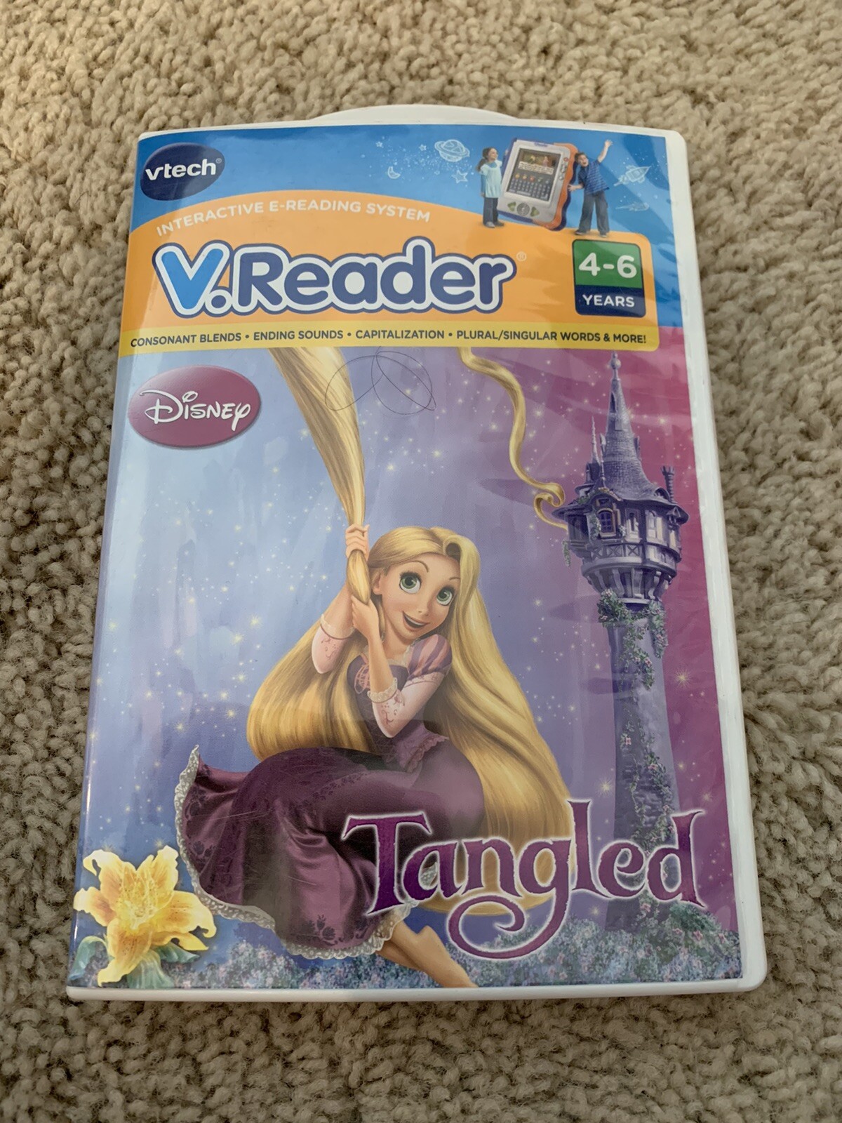 Vtech Disney: Tangled Cartridge Ages 4 - 6 E-Reading V.Reader | eBay