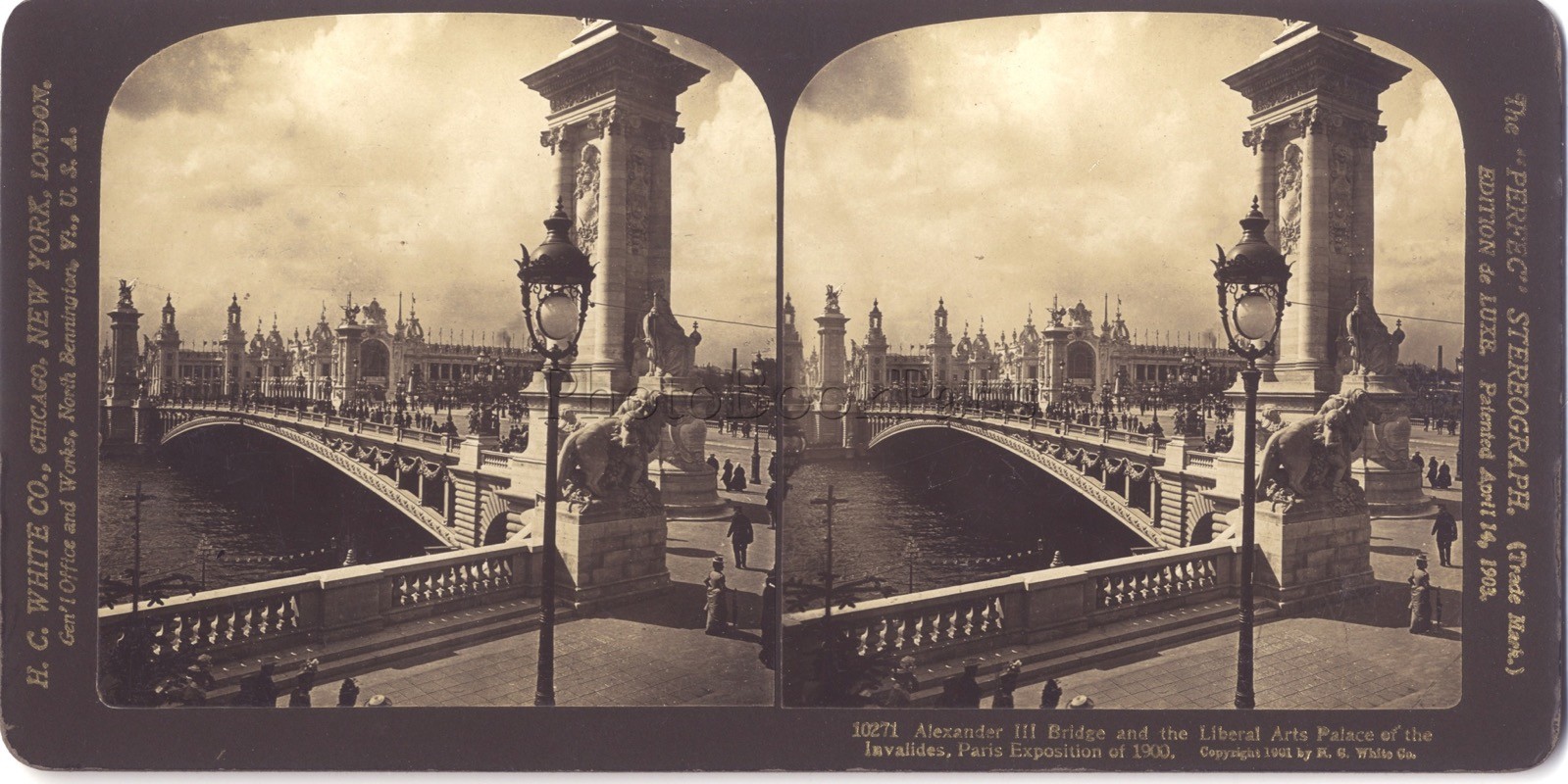 Exhibition Univ. Paris 1900 Bridge Stereo Antique Stereoview Vintage ...