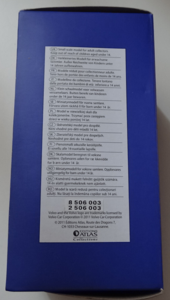 Boite - Volvo P1800 - Volvo Collection Editions Atlas - 1/43 | eBay UK