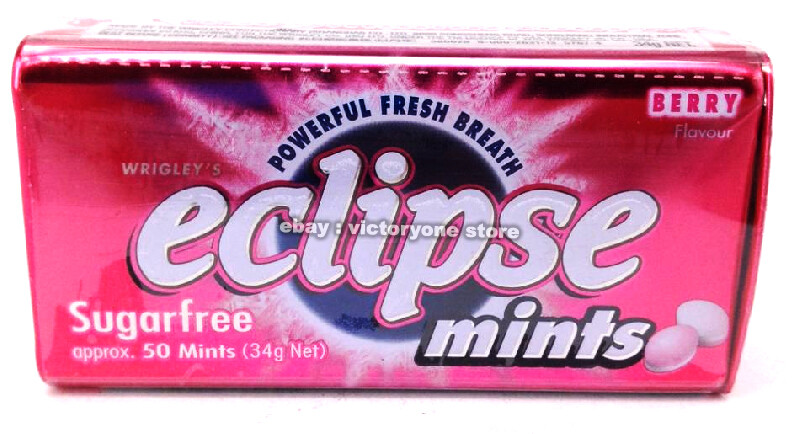 Mints Eclipse Sugarfree Breath Freshner Sweet Candy Gum BERRY Flavor X ...