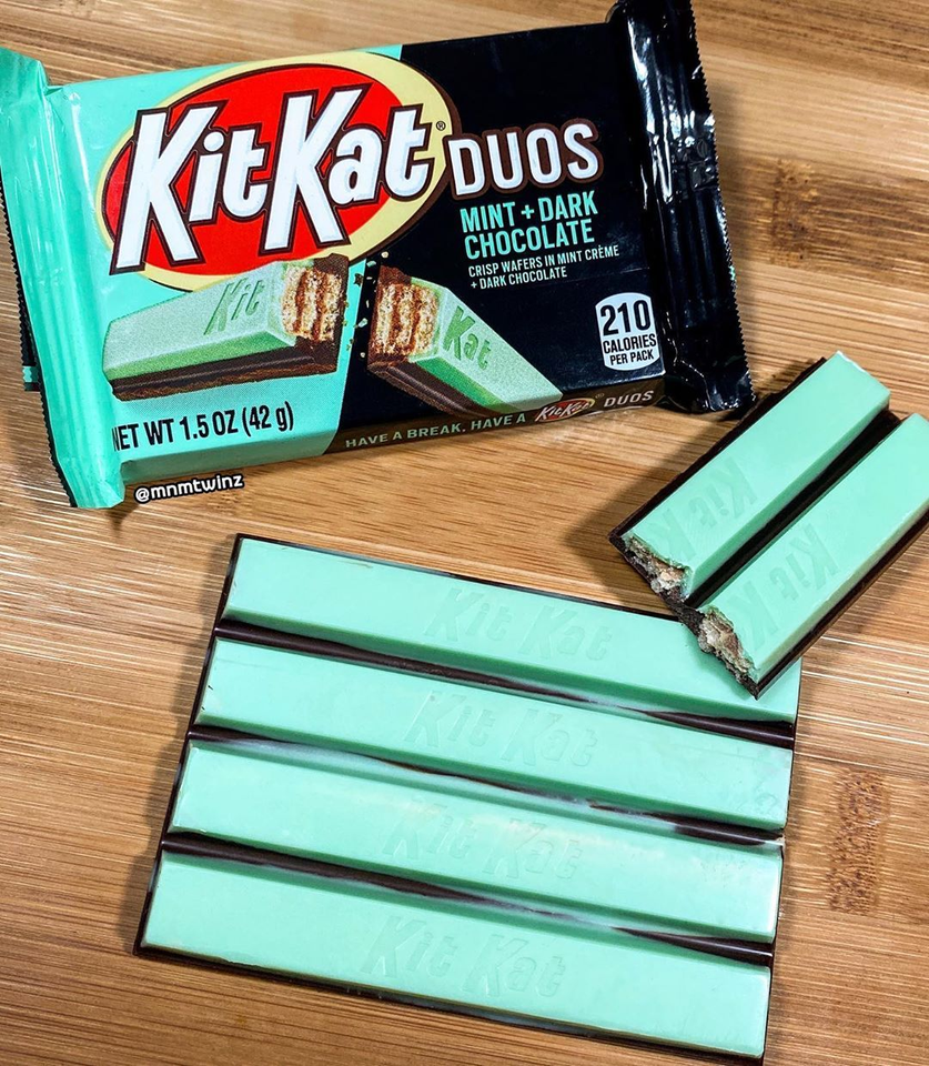 KIT KAT DUOS Mint & Dark Chocolate, Crisp Wafer 1.5-Ounce (Choose: 6 Or ...