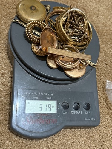 319 GRAMS OF Gold Filled Jewelry Scrap & Watch Case | eBay