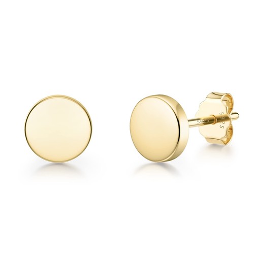 14K Gold Plated Sterling Silver Dot Stud Earrings for Women Gold Stud Earrings T 6154703874810| eBay