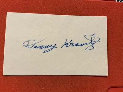 Danny Kravitz🔥🔥MLB 1956 Pirates 🔥🔥🔥 Autograph🔥🔥 | eBay