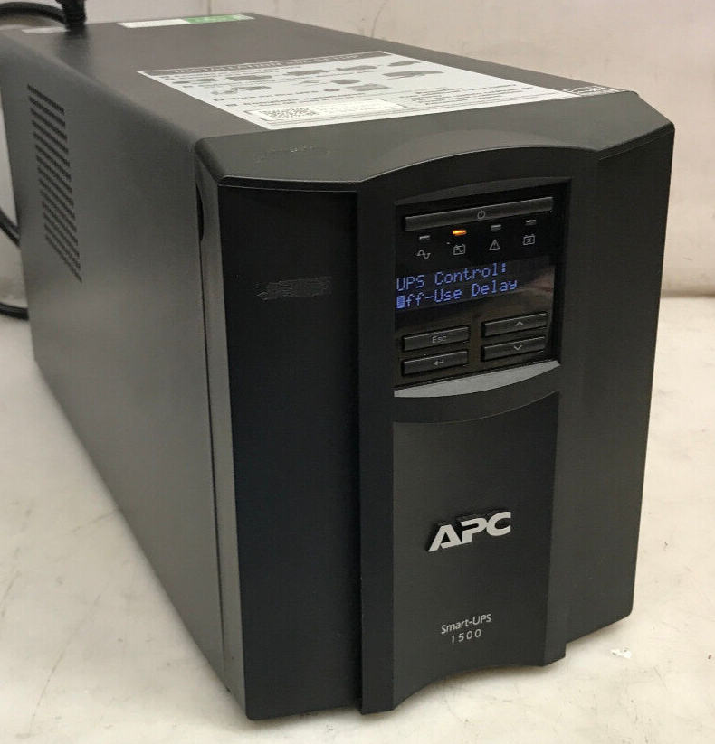 APC Smart Connect UPS SMT1500C 1500VA LCD Backup Battery Power Supply ...