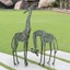 Giraffe Yard Garden Tree Topper Pair Sculpture Statue Safari Jungle ...