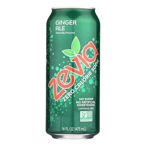 Zevia Soda - Zero Calorie - Ginger Ale - Tall Girls Can - 16 oz - case ...