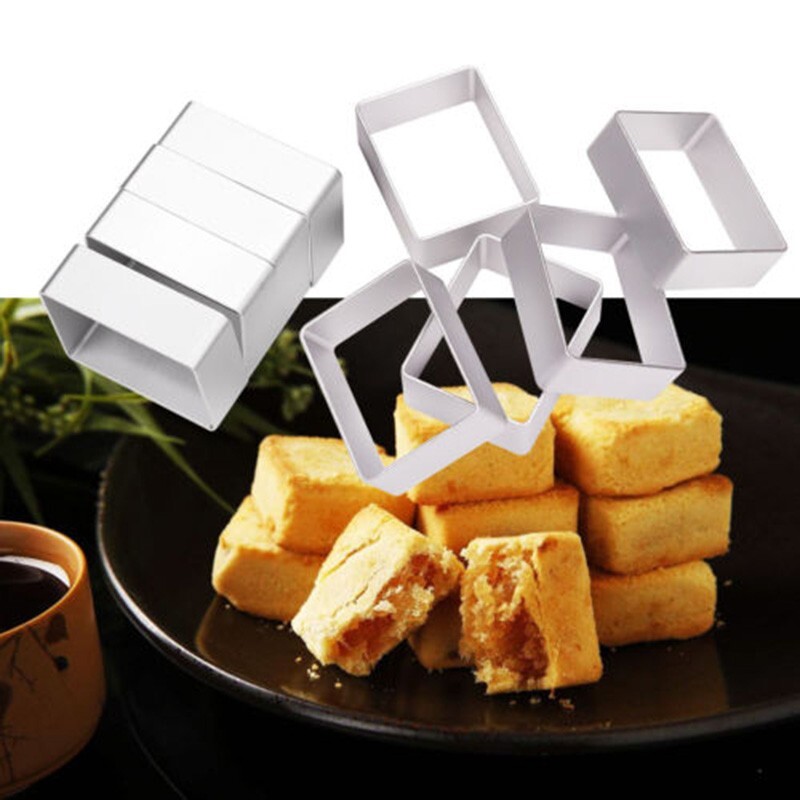 Heavy duty Stainless Steel Rectangle Shaped Cake Biscuit Cutter Mold ...