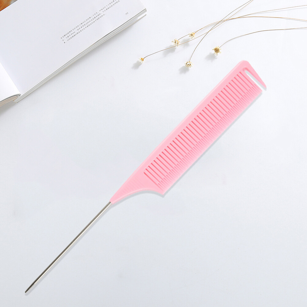 Hair Styling Comb Pintail Comb Teasing Brush Comb for Women Girls (Pink ...