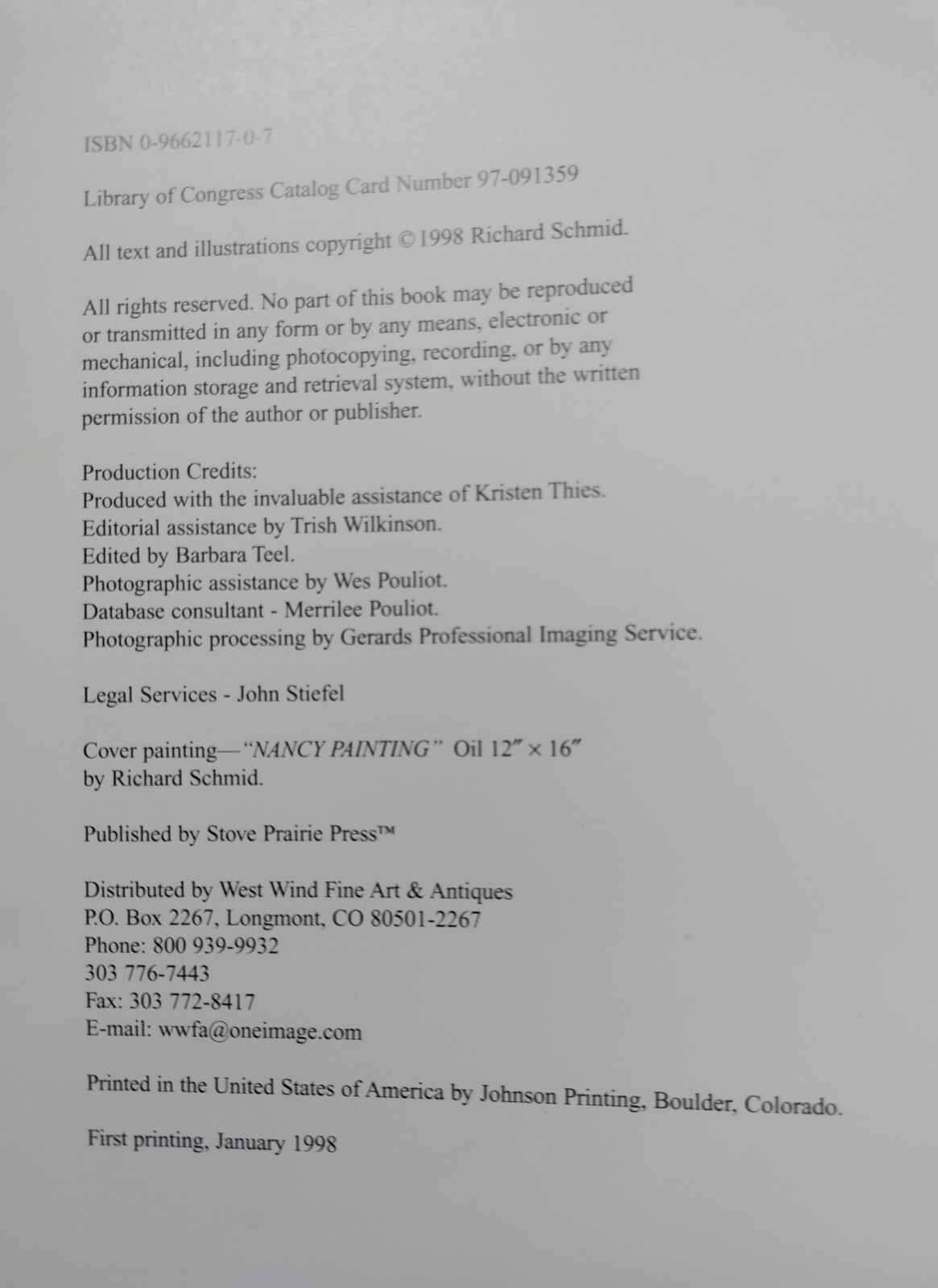 Alla Prima : Everthing I Know about Painting by Richard Schmid (1998 ...