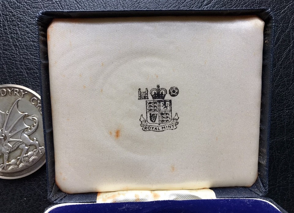 1969 Charles Prince of Wales Investiture .925 Silver 69 Gram Medal ...