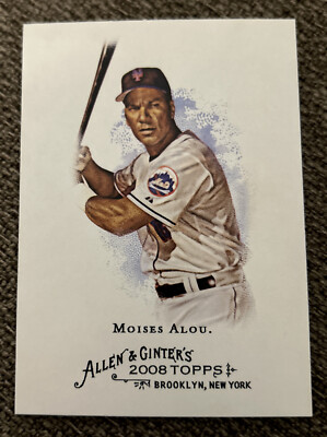 2008 TOPPS ALLEN & GINTER MOISES ALOU NEW YORK METS CARD #181 NRMT/MT ...