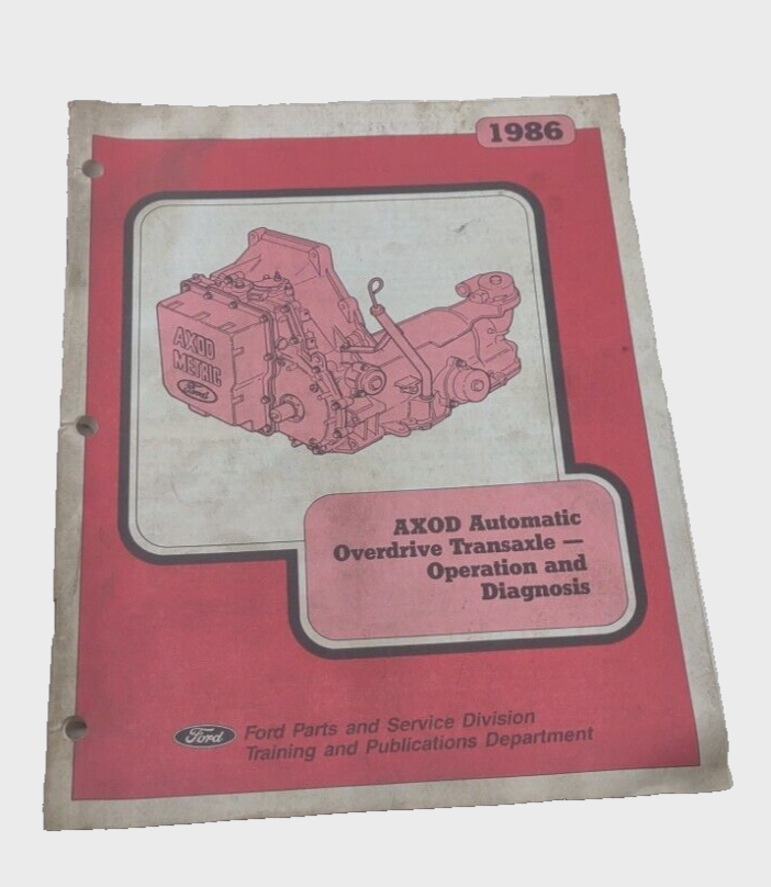 1986 Ford AXOD Automatic Overdrive Transaxle Factory Shop Service ...