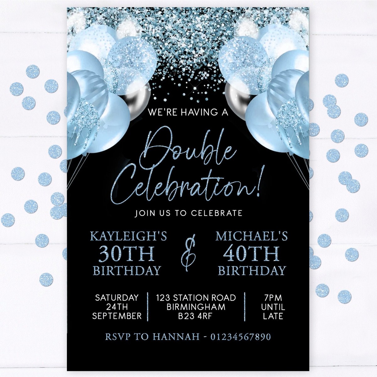 Double Celebration Invitation Vintage Double Header Baseball Birthday