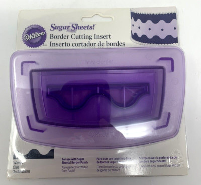 Wilton Cake Sugar Sheets Border Cutting Insert Waves | eBay