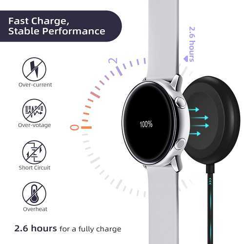Wireless Magnetic Charger For Samsung Galaxy Watch 4/3/R500/R830/R820 ...
