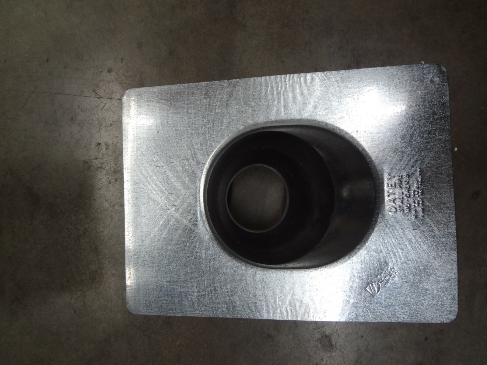 12x OATEY 3" Pipe Flashing No Caulk Roof Vent Flash 3in. Galvanized ...