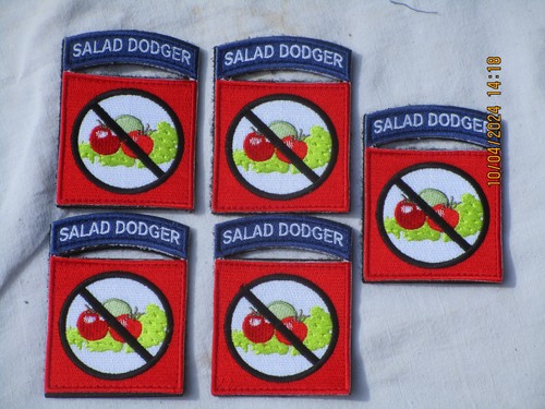 5x SALAD DODGER Special Forces Unit ID Morale Patch,TRF,Stoffabzeichen ...