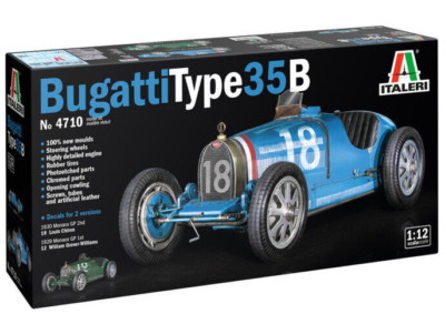 Italeri Bugatti Type 35B 1/12 Scale Plastic Model Car Kit 4710S | eBay
