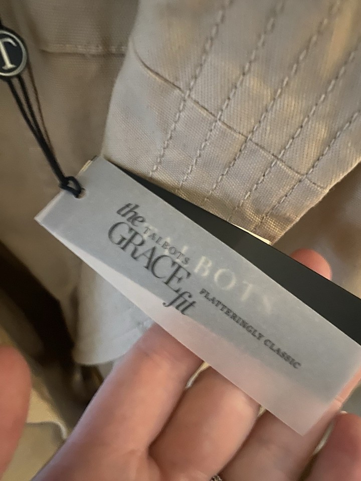 Talbots Woven Soft Canvas Utility Style Blazer Tan Grace Fit 22W NWT | eBay