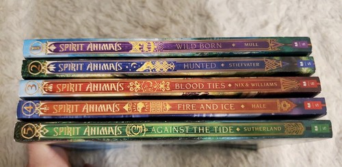 SPIRIT ANIMALS 1-5 Paperback Book Lot WILD BORN Blood Ties HUNTED ...