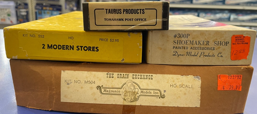 4Pc Lot HO Buildings Taurus MAGNUS MODEL SUYDAM DYNA MODEL Wood ...