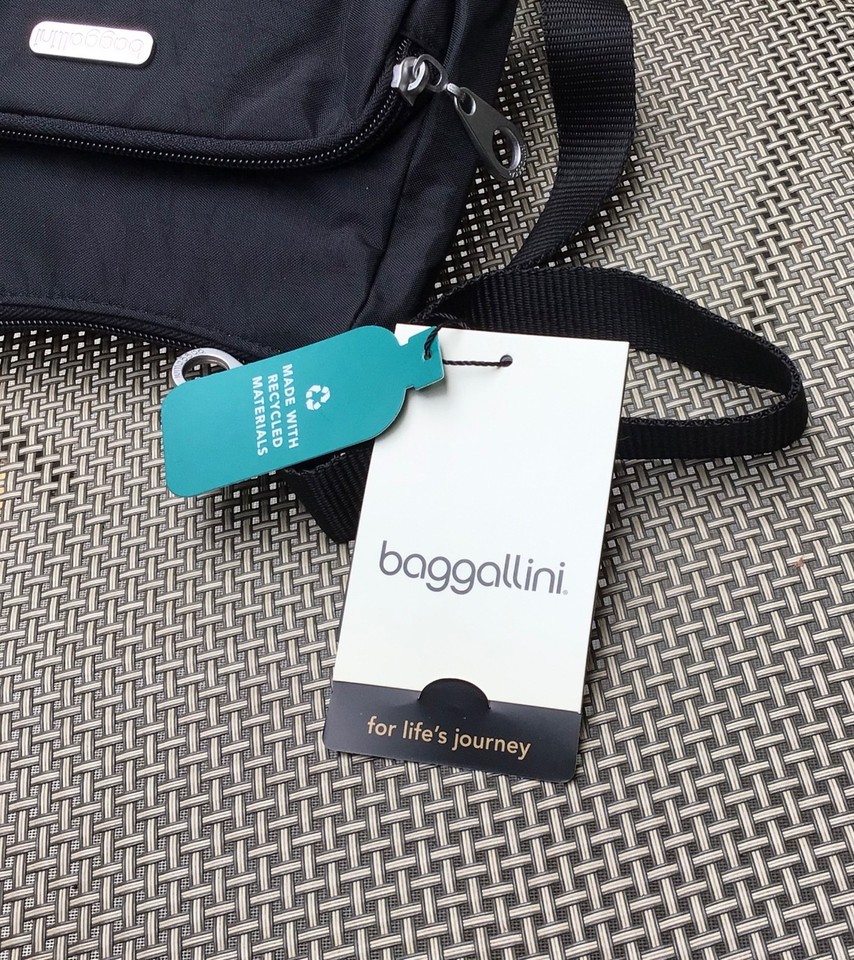 NWT Baggallini Joey Bagg Small Crossbody Black $58 MSRP | eBay
