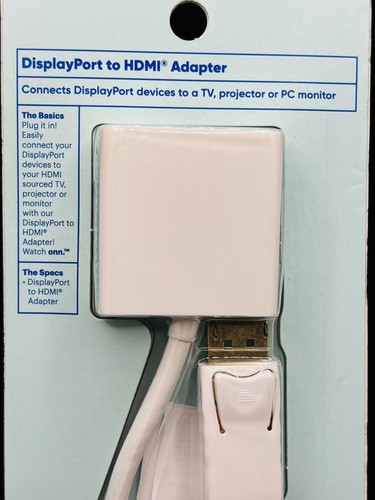 Watch Onn. Display Port To HDMI Adapter: Portable, Universal - NEW ...