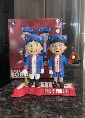 Philadelphia Phillies Phil & Phillis Bobblehead Pre Phanatic Mascots 8 ...