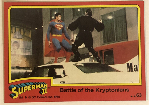 Superman II 2 Trading Card #63 Christopher Reeve | eBay
