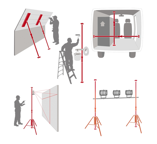 Piher Drywall Plasterboard Builder Easy Prop Ceiling Support Props 155 ...