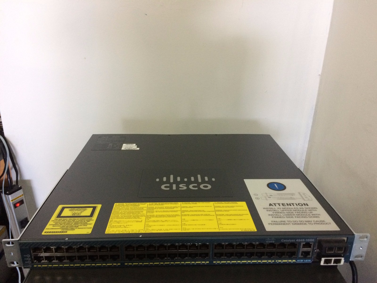 CISCO WS-C4948-10GE 48-Port Gigabit Layer 3 Switch entservices-15.0-ios ...