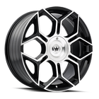 (Set-4) Mazzi LIbra 20x8.5 5x110/5x115 35mm Black Machined Wheels Rims ...