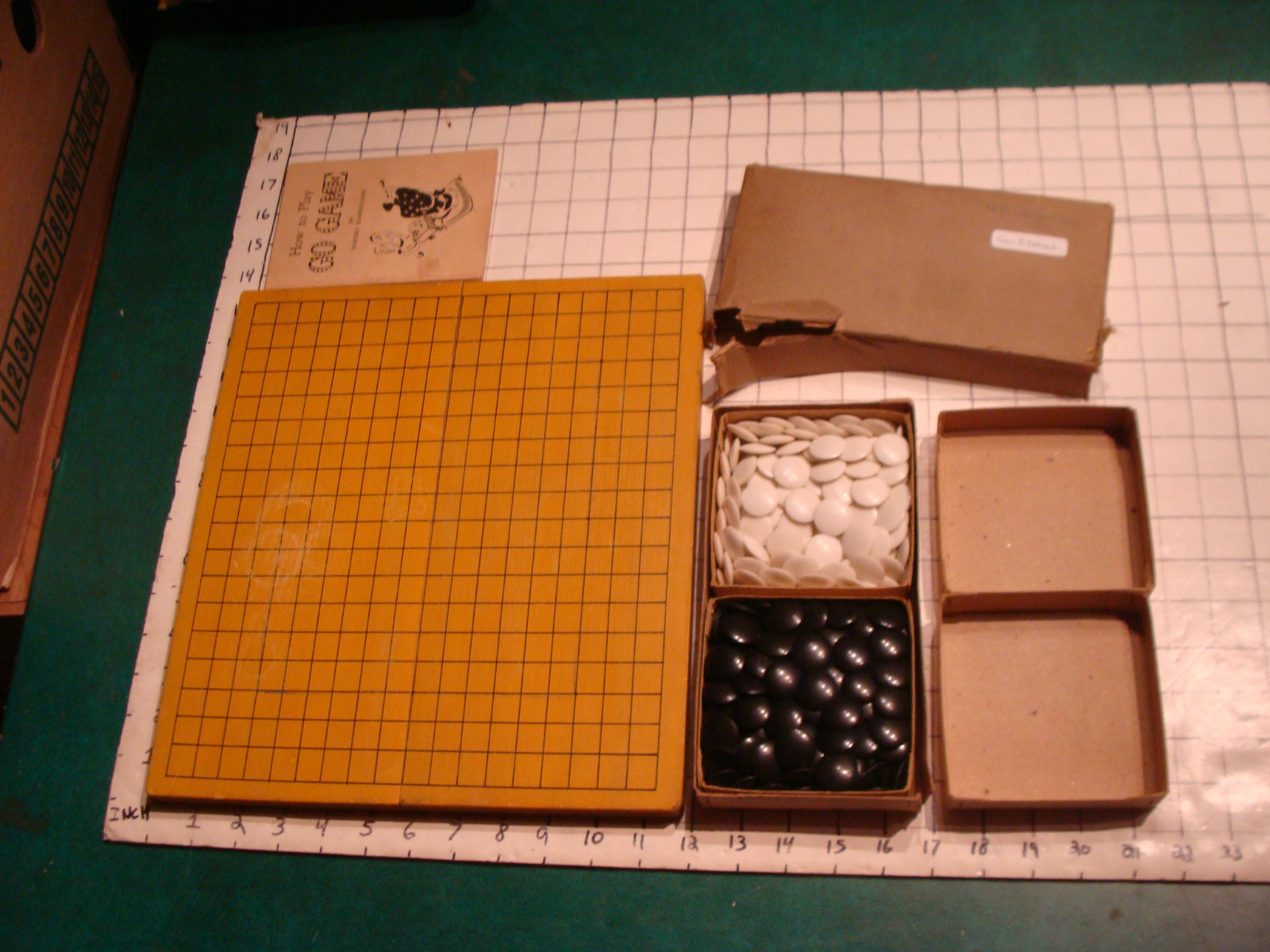 early GO GAME with box of "stones" and instructions by Haruko ...