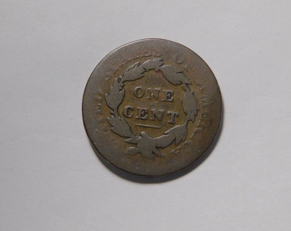 EARLY 1816 FIRST YEAR OF CORONET LARGE CENT AG - G 100% ORIGINAL ...
