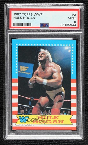 1987 Topps WWF Hulk Hogan #3 PSA 9 MINT | eBay