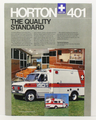 Horton 401 Vintage 1983 Collectible Original Ambulance Magazine Print ...