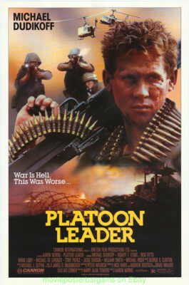PLATOON LEADER MOVIE POSTER WAR MICHAEL DUDIKOFF 1988 | eBay