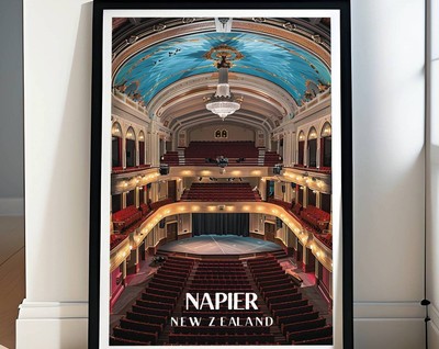 Napier Wall Art Hawkes Bay Opera House Prints New Zealand Art Prints ...