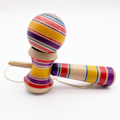 【1c01】Vintage Japanese Kendama Retro design- Wood Cup and Ball String ...