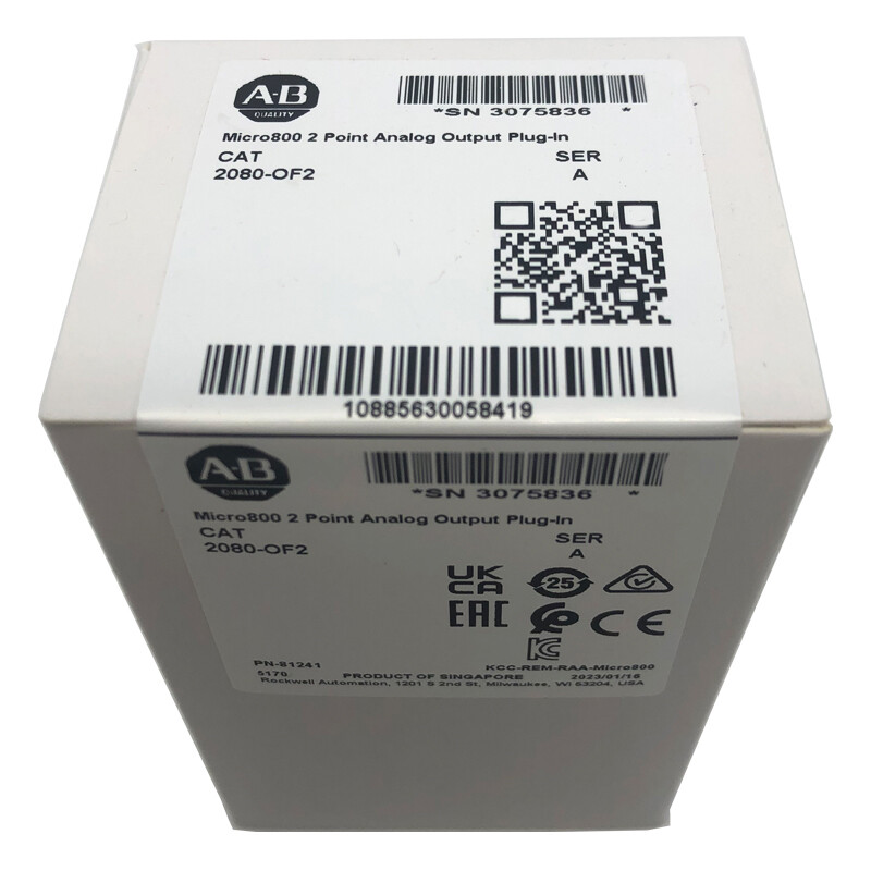 New Allen-Bradley 2080-OF2 Micro800 2 Point Analog Output Module ...