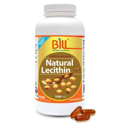Bill Natural Sources Natural Lecithin 1000mg Specialized Health 300 ...
