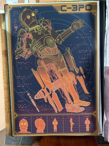 Poster Alternatif film Star Wars C-3PO Kevin TONG Mondo screenprint art ...