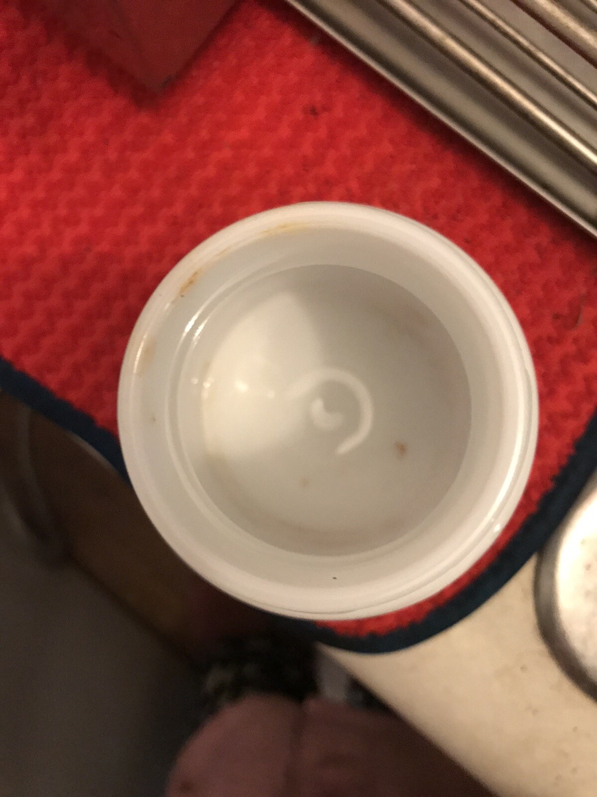 VTG Blue White Mustard Jar Milk Glass München Senape Hengstenberg Senf ...