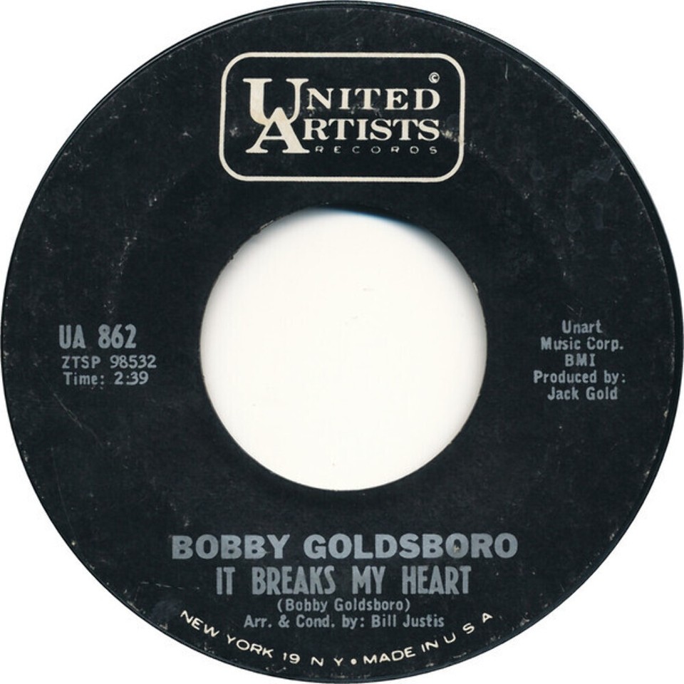 Bobby Goldsboro - Voodoo Woman / It Breaks My Heart - United Artists ...