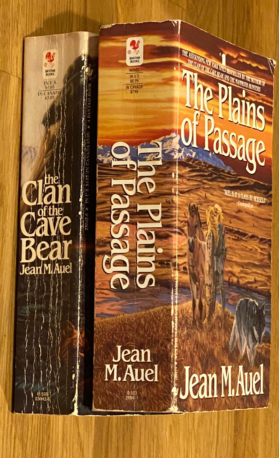 Jean M Auel lot of 2 The Clan of the Cave Bear, The Plains of Passage ...