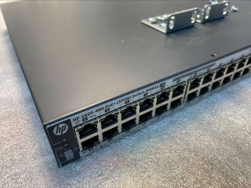 J9984A HPE 1820 48G PoE+ 48 Ports Switch + rack ear + power cord USED ...