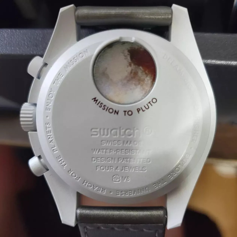 NEW Swatch x Omega Moonswatch Mission To PLUTO Watch - With Box | eBay