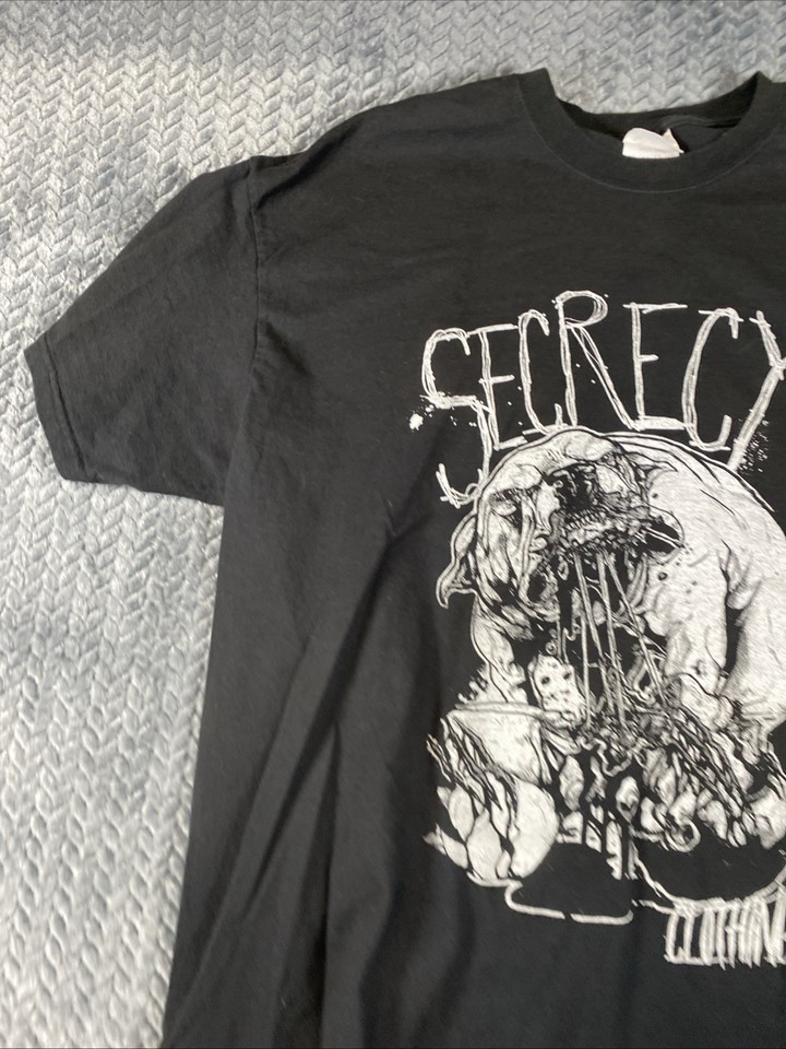 Secrecy Clothing Hardcore Metalcore Band T-Shirt Black & White Size XL ...