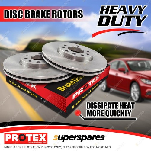 Pair Front Protex Disc Brake Rotors for Toyota Starlet EP71 84-99 ...